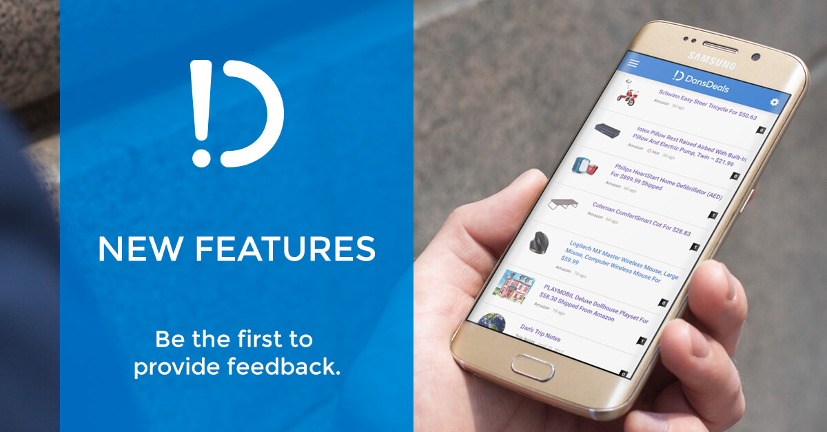 New Features - DansDeals.com
