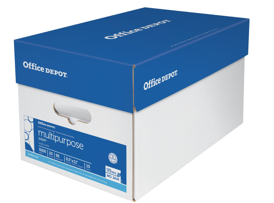 Buy An Office Depot Case Of 5,000 Sheets Multipurpose Paper For $28.79 ...
