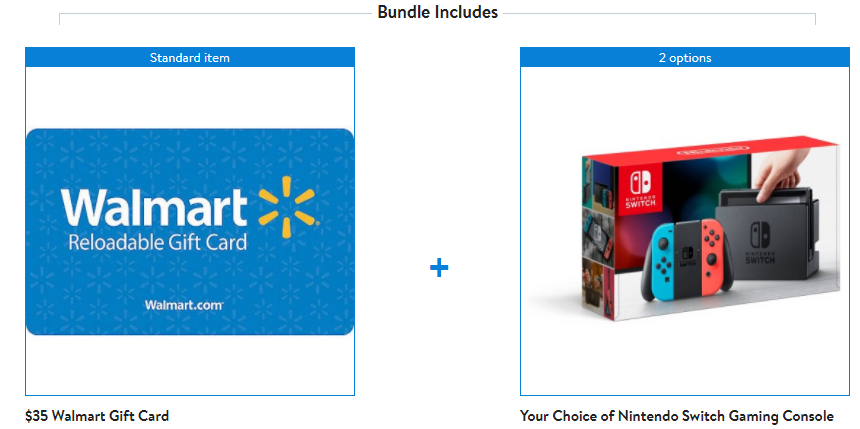 Nintendo Switch Console And $35 Walmart Gift Card For $299 Shipped ...