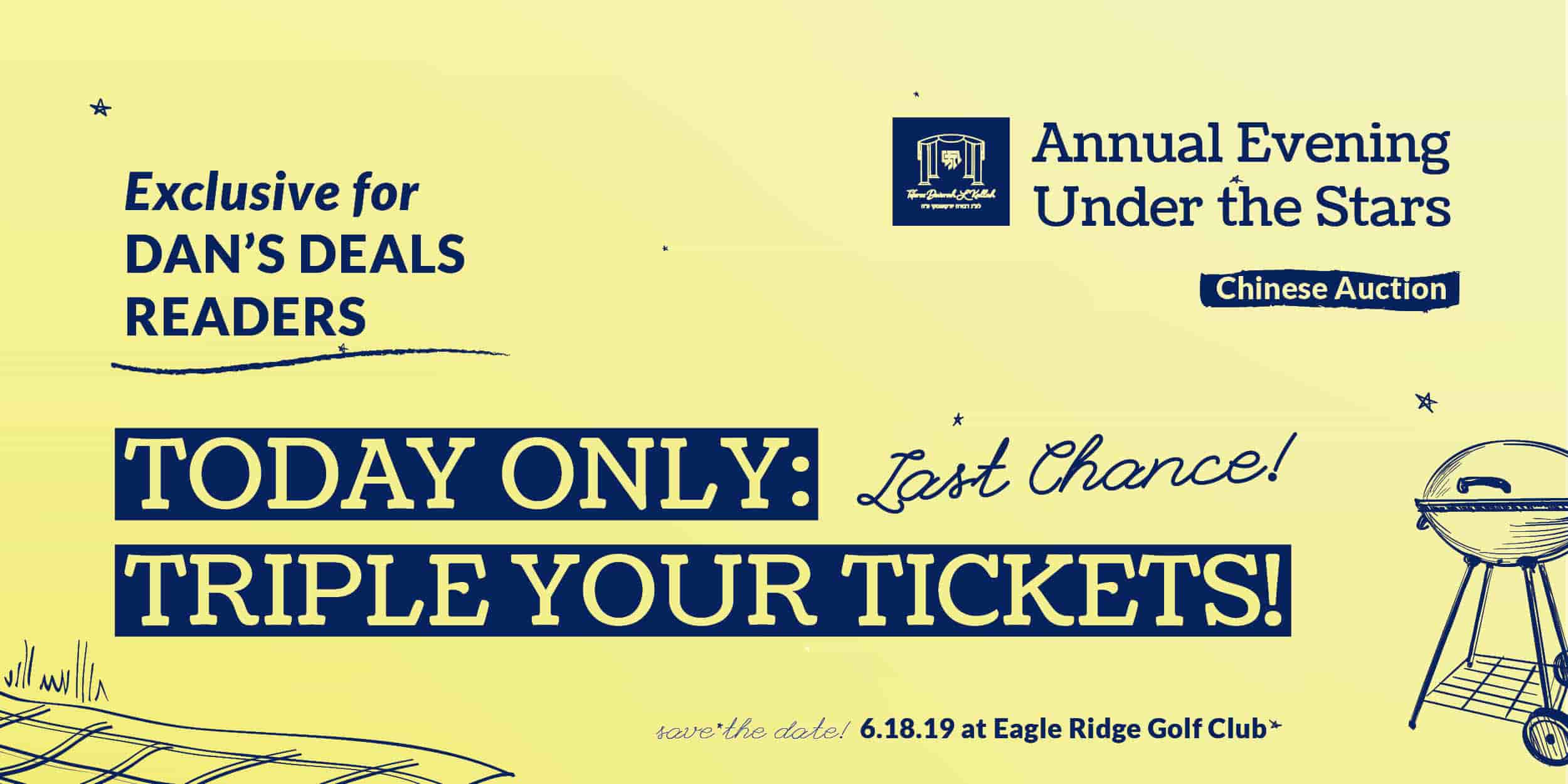 Last Chance To Triple Your Tickets For The TDL Chinese Auction Plus ...
