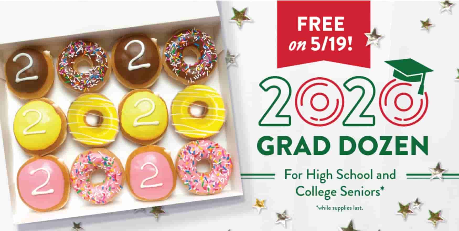 Today Only: Free Dozen Donuts From Krispy Kreme For High School And ...