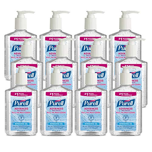 12 Pack PURELL Advanced Hand Sanitizer, 8 Fl oz Pump Bottles For $44.12 ...