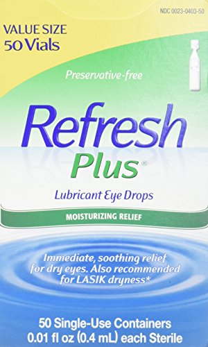 50 Single-Use Refresh Plus Lubricant Eye Drops For $6.39-$7.99 From ...