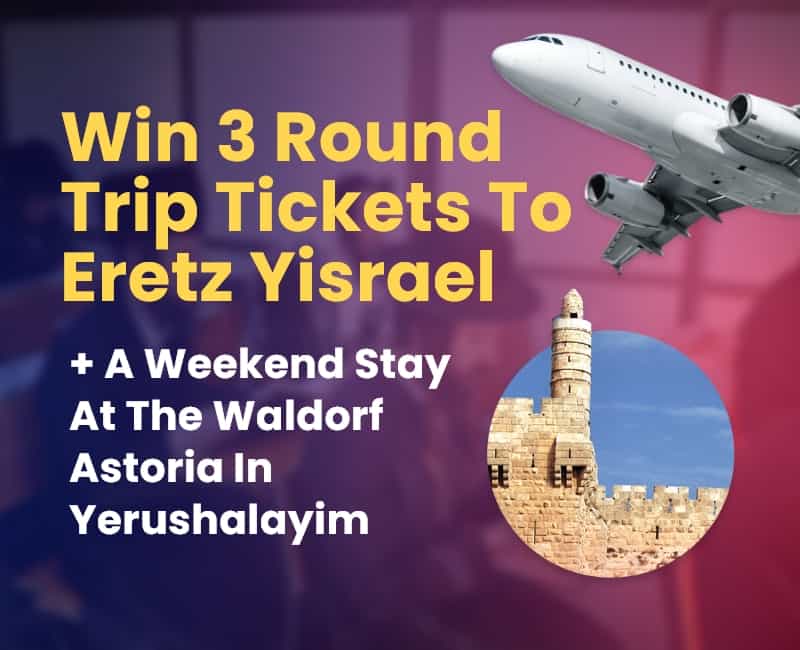 Special Deal! Win 3 Round Trip Direct Flights To Israel + Weekend Stay ...