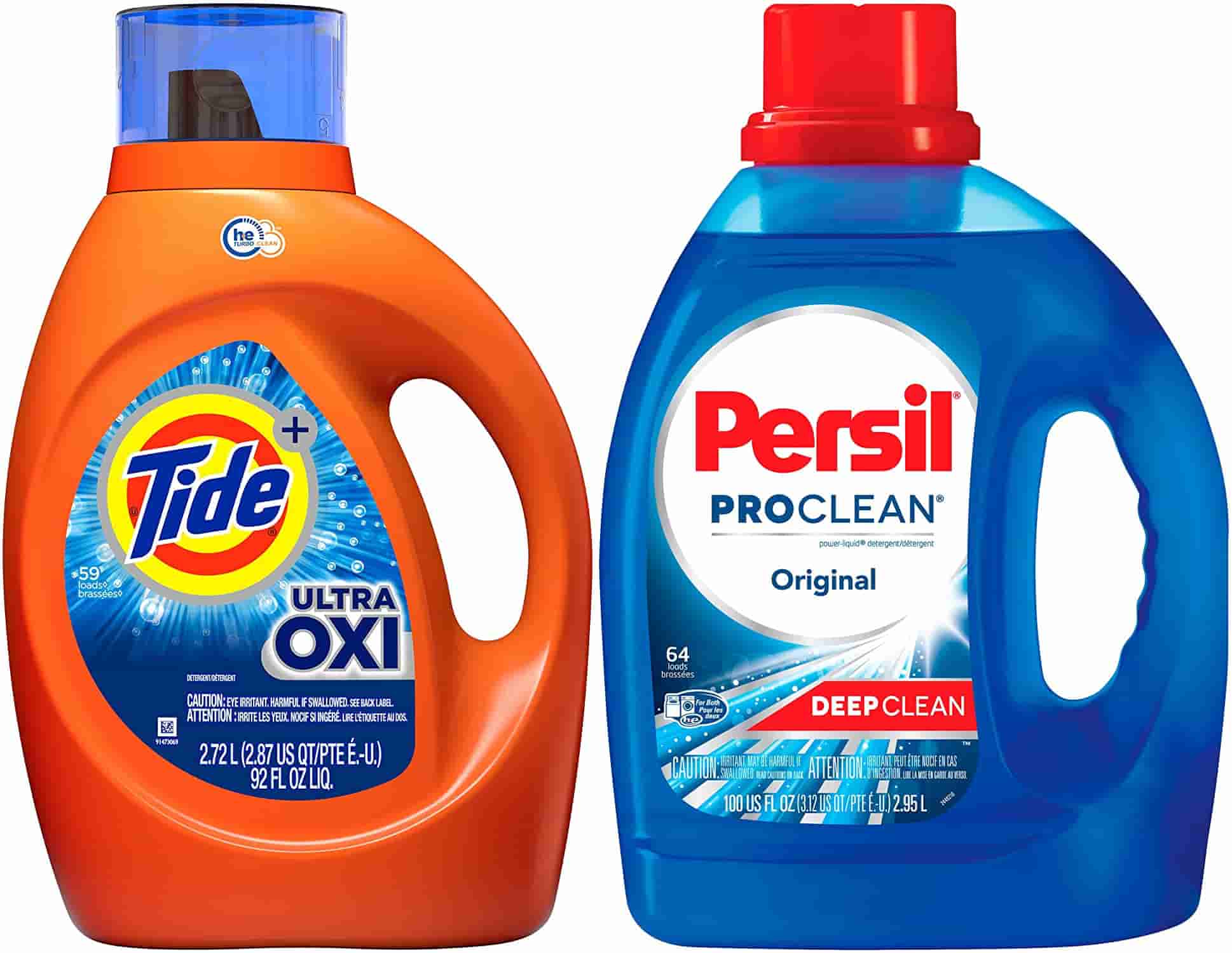 3 Bottles Of Tide Ultra Oxi Liquid Laundry Detergent Or Persil ProClean ...