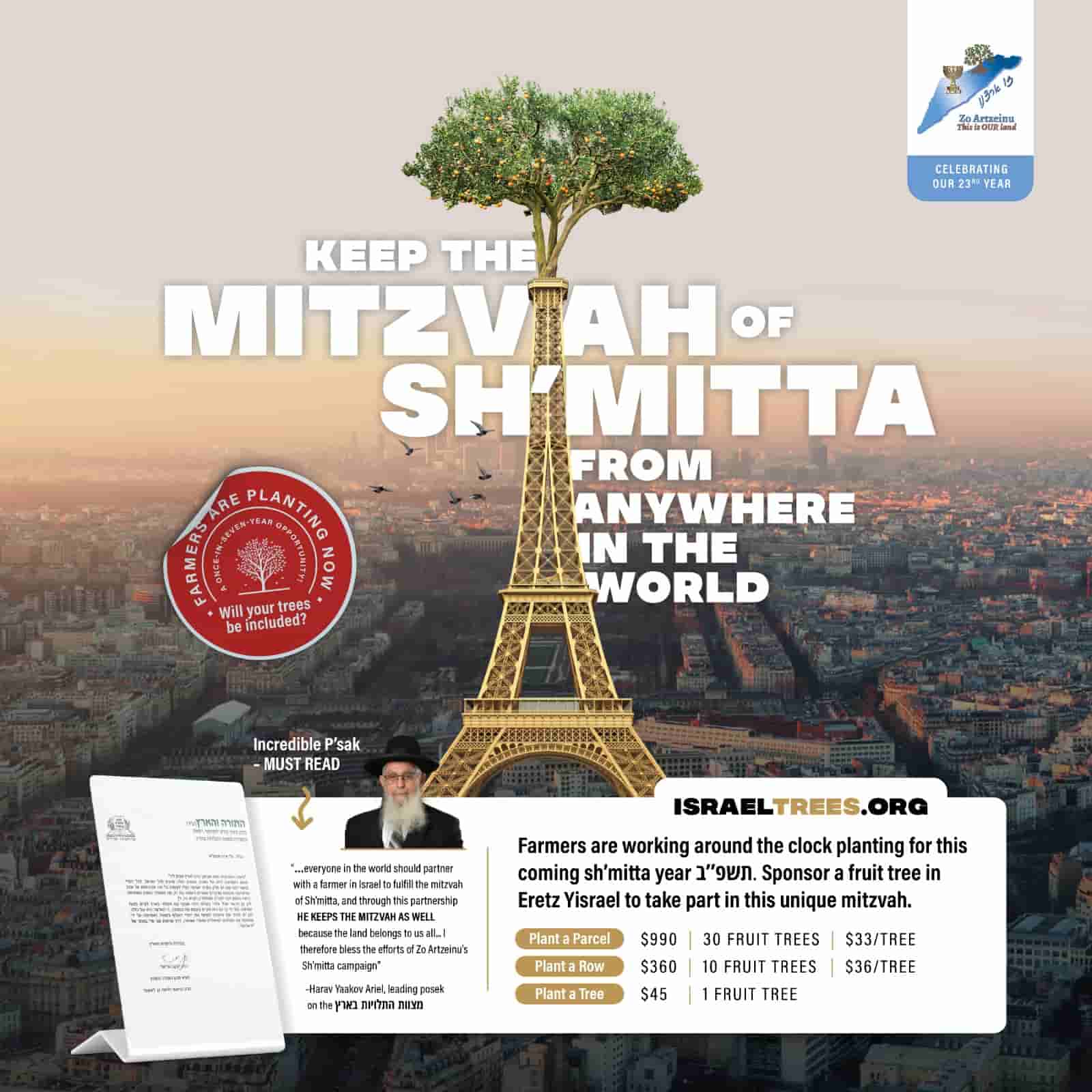 You Can Perform The Mitzvah Of Shmittah From Anywhere In The World ...