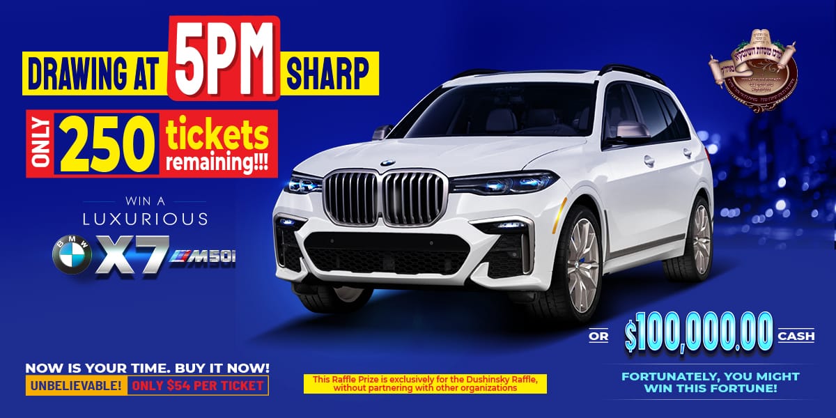 Drawing At 5pm Sharp! Win A BMW X7 M50i Or $100,000 From The Dushinsky ...