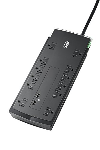APC Surge Protector Power Strip With 12 Outlets And 2 USB Ports Surge ...
