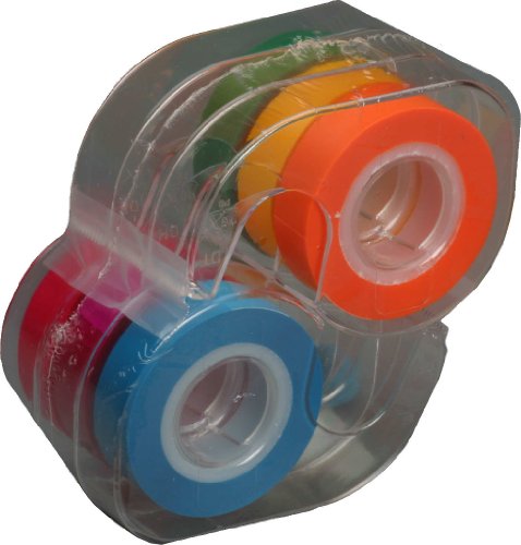 6 Rolls Of Lee Products Removable Highlighter Tape In Fluorescent ...