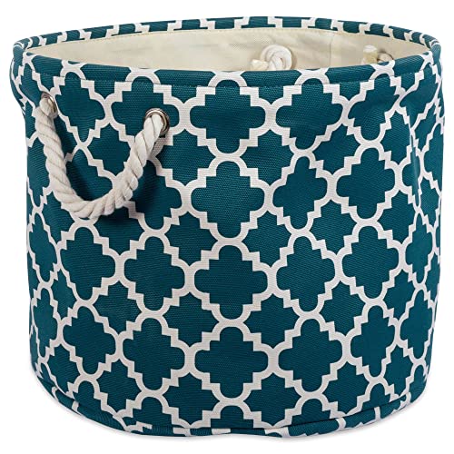DII Large Round Lattice Storage Bin With Handles For $8.46 From Amazon ...