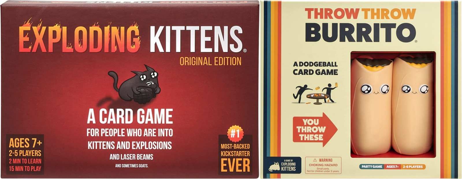Exploding Kittens Original Edition Card Game For $9.99 Or Throw Throw ...
