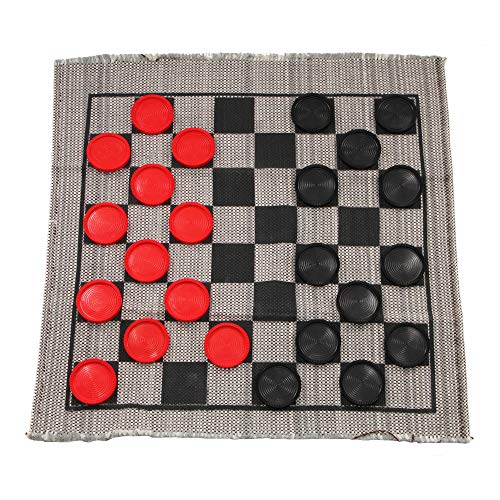 Jumbo Checkers Rug Game For $6.39 From Amazon - DansDeals.com