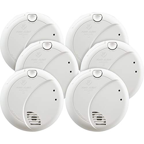 Set Of 6 First Alert Hardwired Smoke Detectors With Photoelectric ...