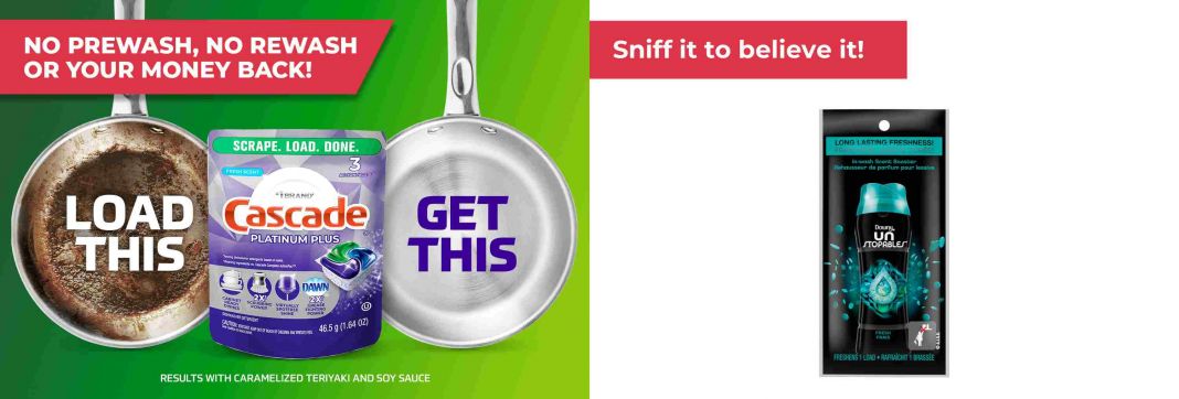 Free Samples Of 3 Cascade Platinum Plus Dishwasher Detergent Pods And ...