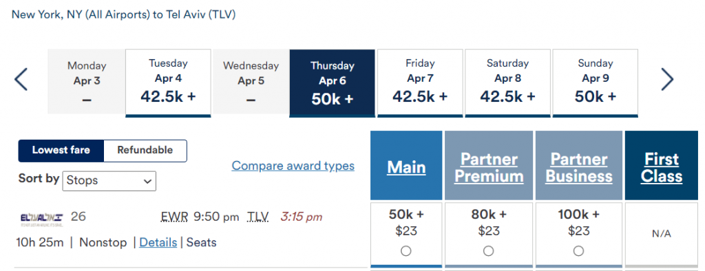 Etihad Launches Award Travel On El Al With Excellent Availability ...