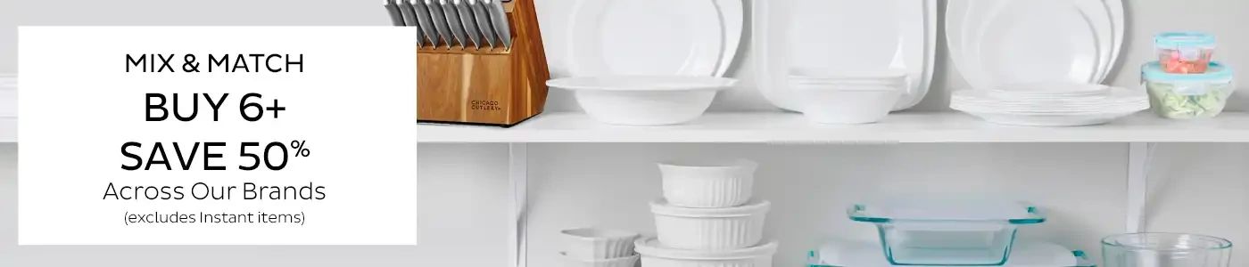Corelle Mix & Match Sale! Save 50% When You Purchase 6 Or More Items ...