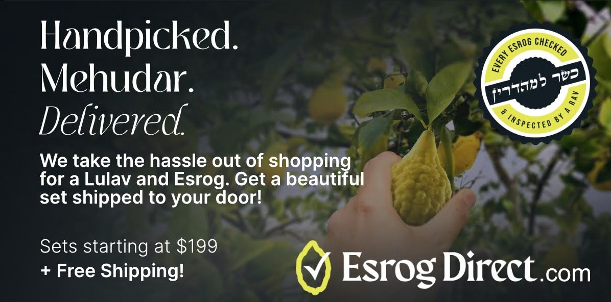 Order Your Lulav And Esrog Set Today – Plus Free Shipping To Your Door ...