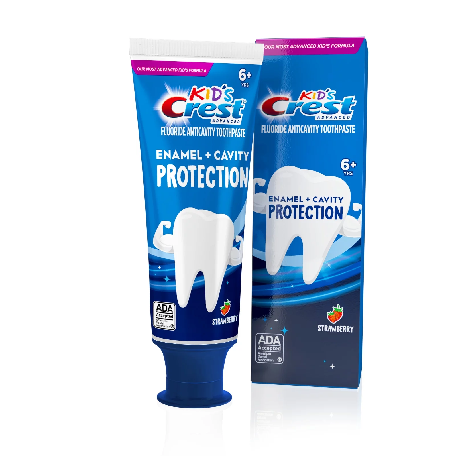 Crest Kids Enamel + Cavity Protection Strawberry Toothpaste 4.1oz Tube ...