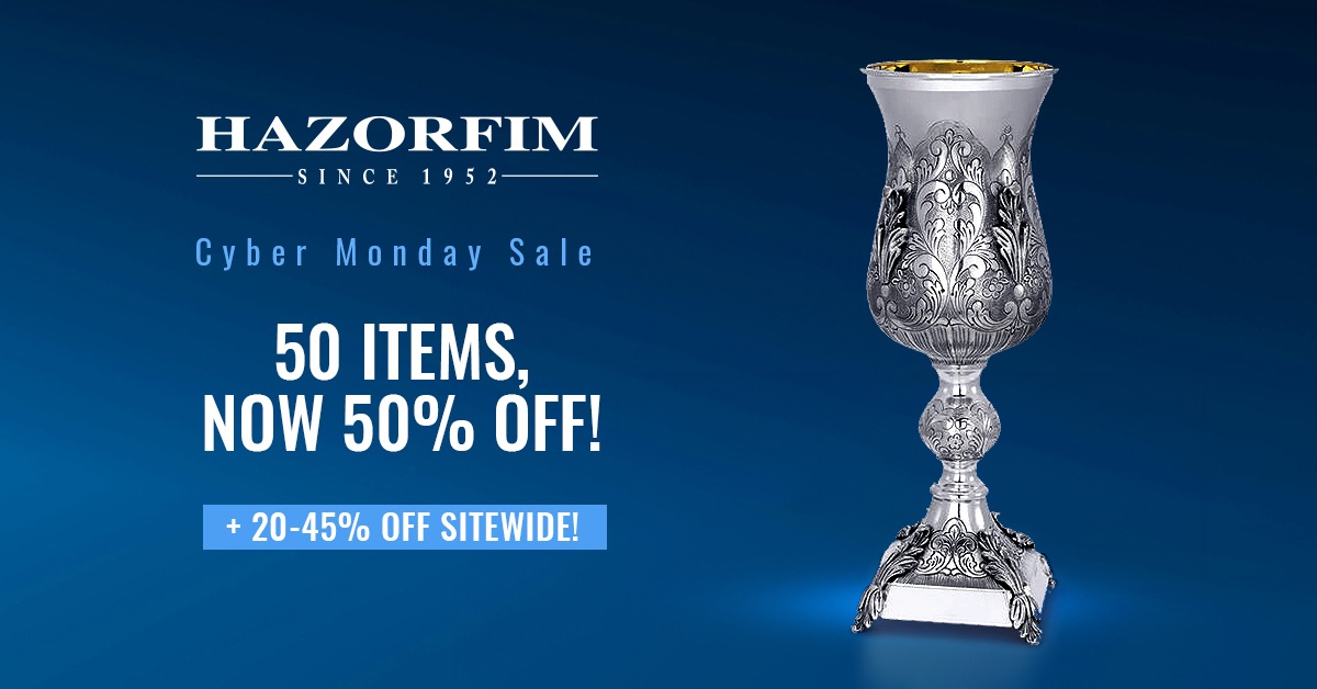 Cyber Monday At Hazorfim.com - 50 Hazorfim Silver Masterpieces, Now 50% ...