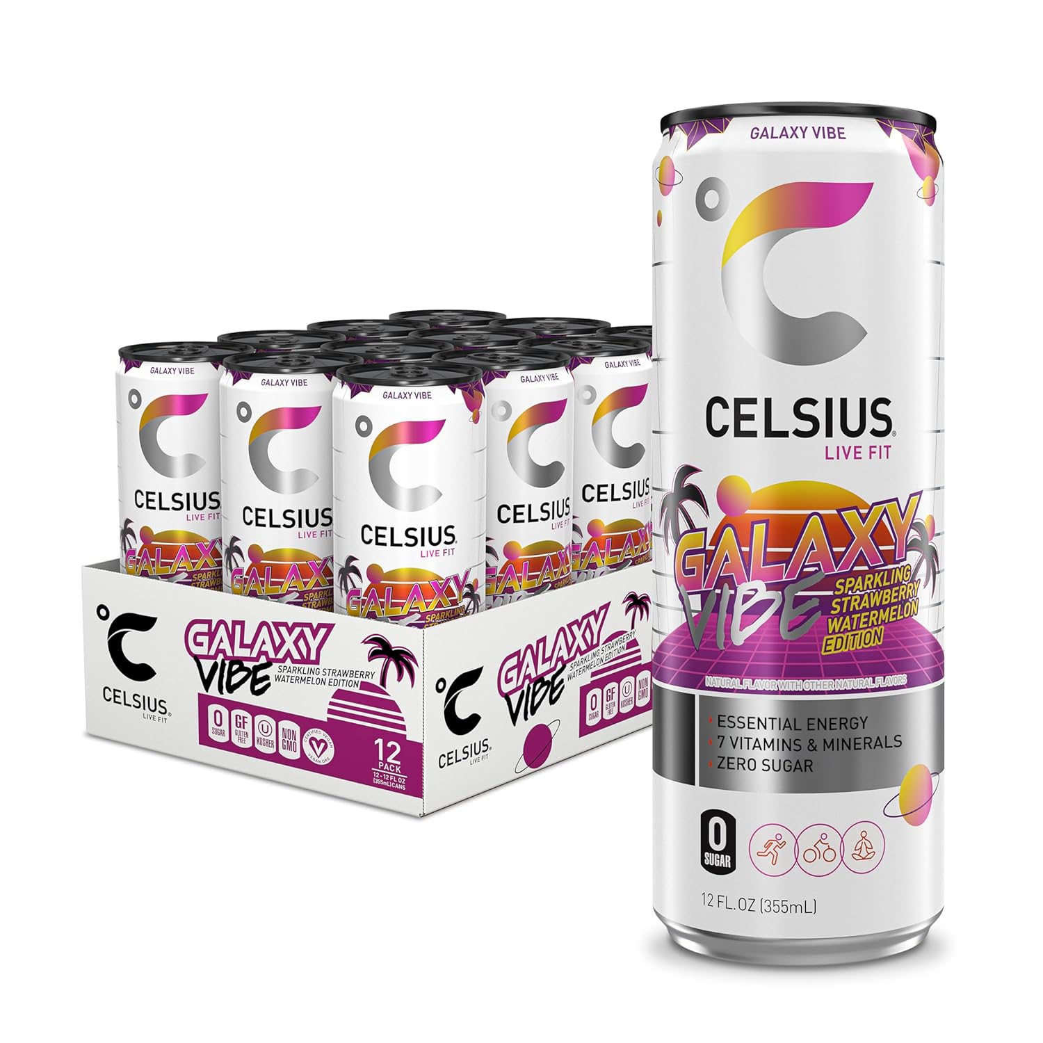 [Now On Sale In More Flavors] 12 Cans Of CELSIUS Sparkling Energy ...