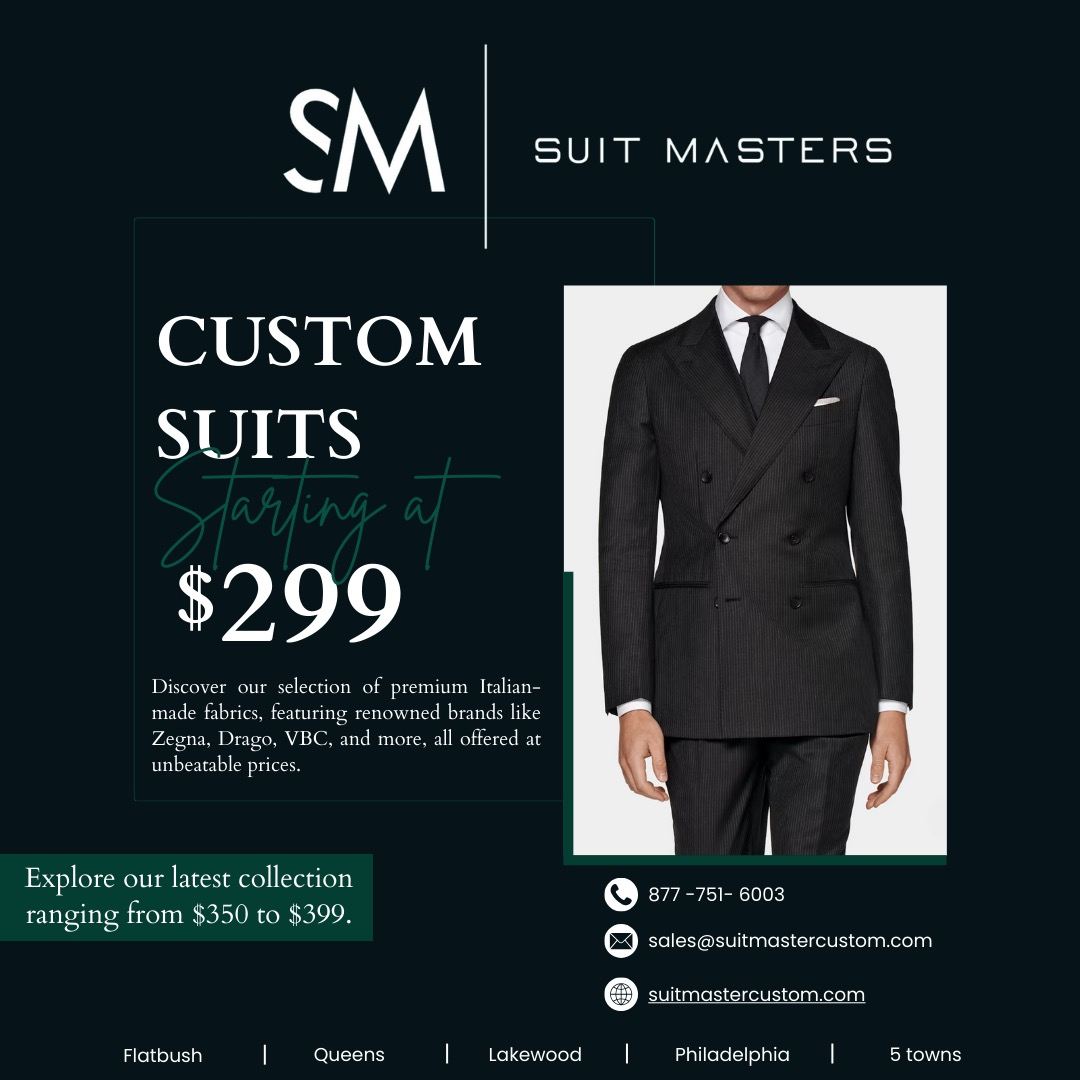 Top Quality Custom Suits Starting At Just $299 From Suit Masters ...