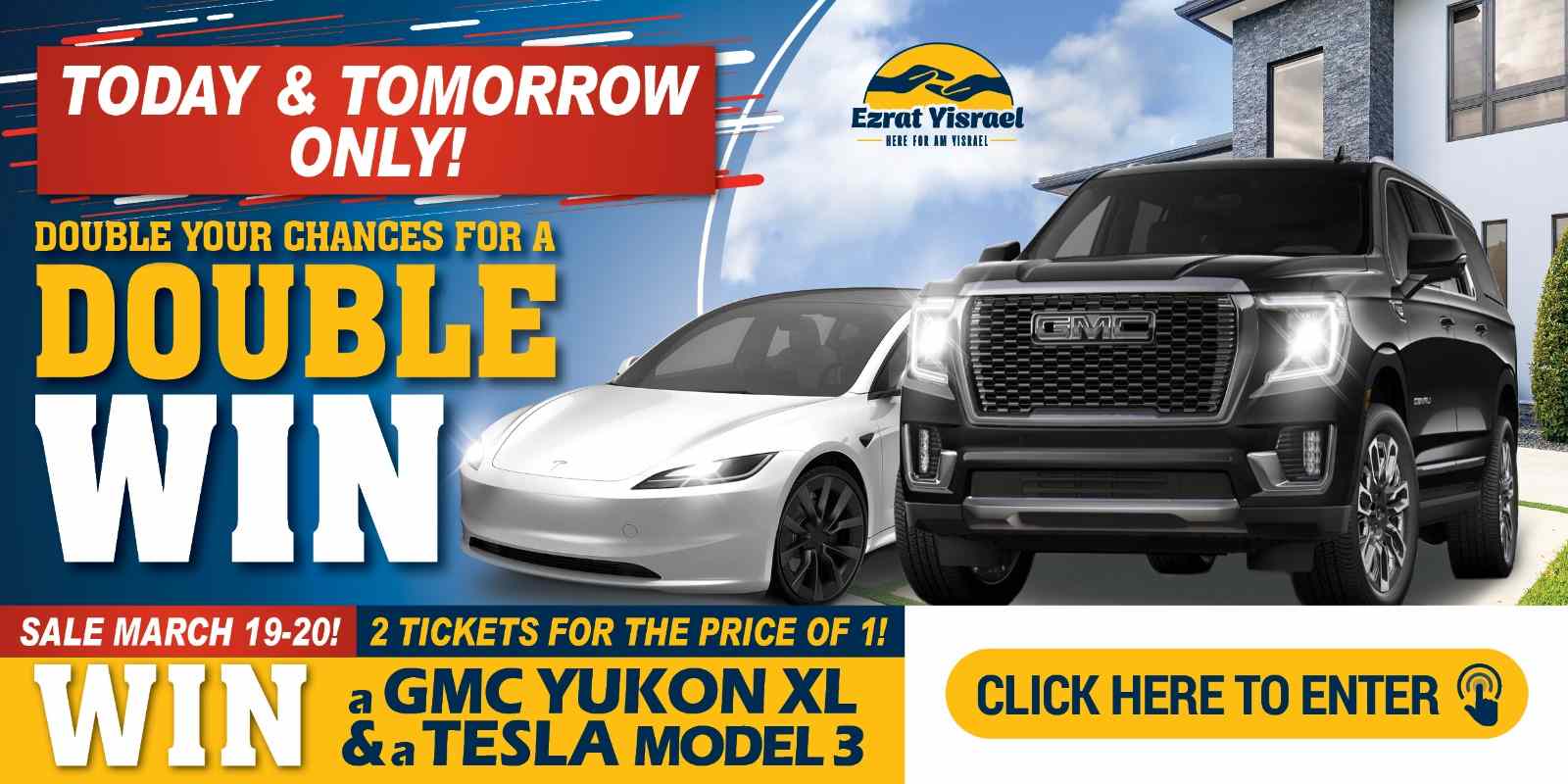 Today And Tomorrow Only! Double Your Tickets For The Huge Double-Win ...