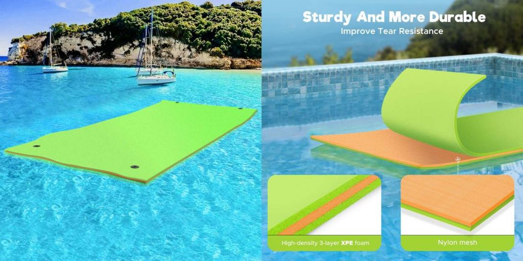 HALLOLURE WARMOUNTS 7 x 3 FT Tear-Resistant Floating Water Pad For $129 ...