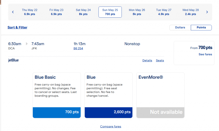 JetBlue Now Offering Basic Economy Award Tickets; Is This A Good Thing ...