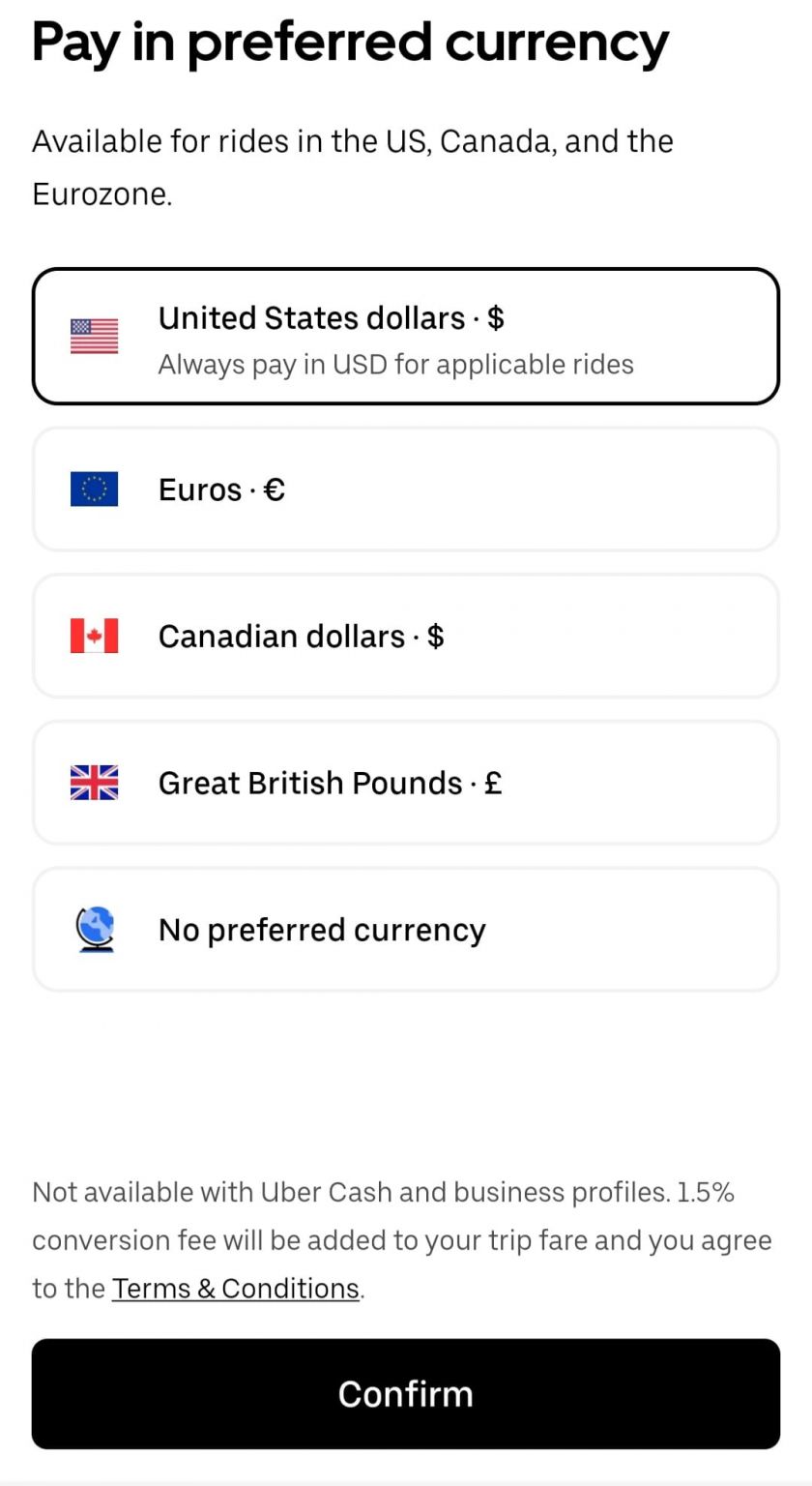 Change Your Uber Account Settings To Avoid Sneaky Foreign Transaction ...