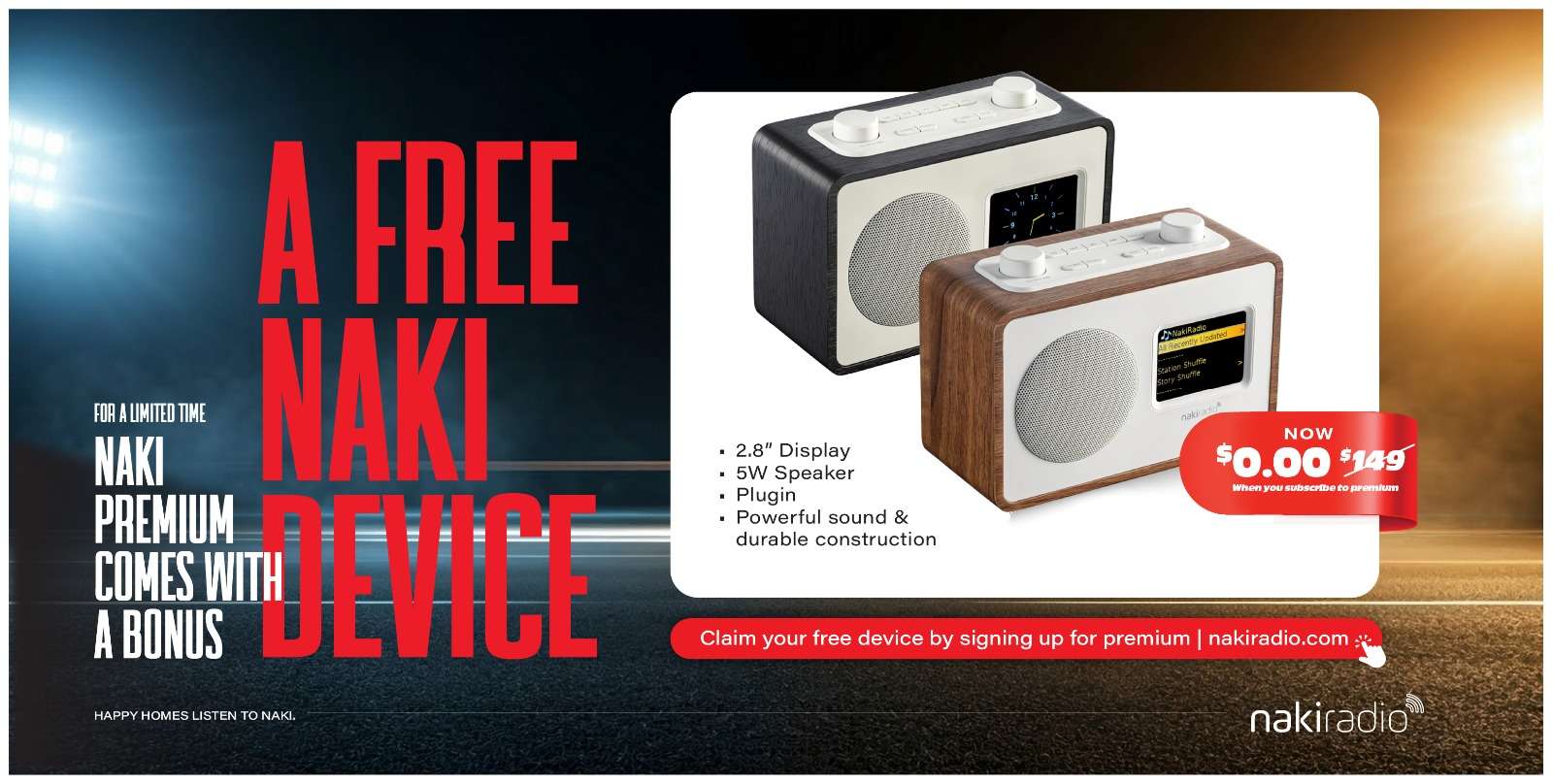 Get A Free Naki Device When You Sign Up For Naki Premium! - DansDeals.com