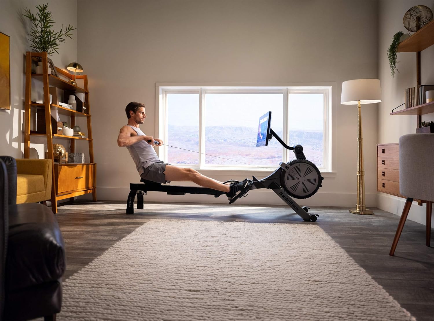 NordicTrack RW900 iFIT-Enabled Rower With 22” Pivoting Touchscreen For ...