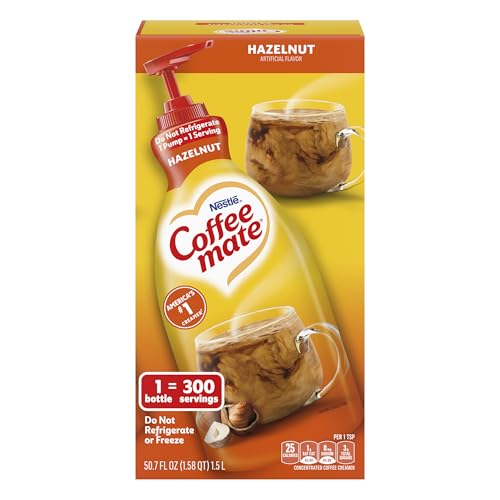 Nestle Coffee Mate Hazelnut Coffee Creamer Concentrated Liquid Pump ...