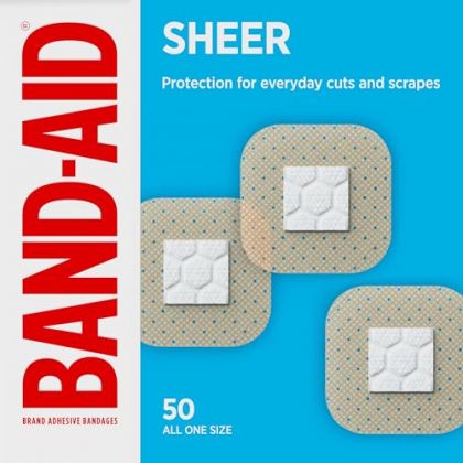 Sheer Spots Adhesive Small Square Band-Aids For Just $1.20-$1.46 ...