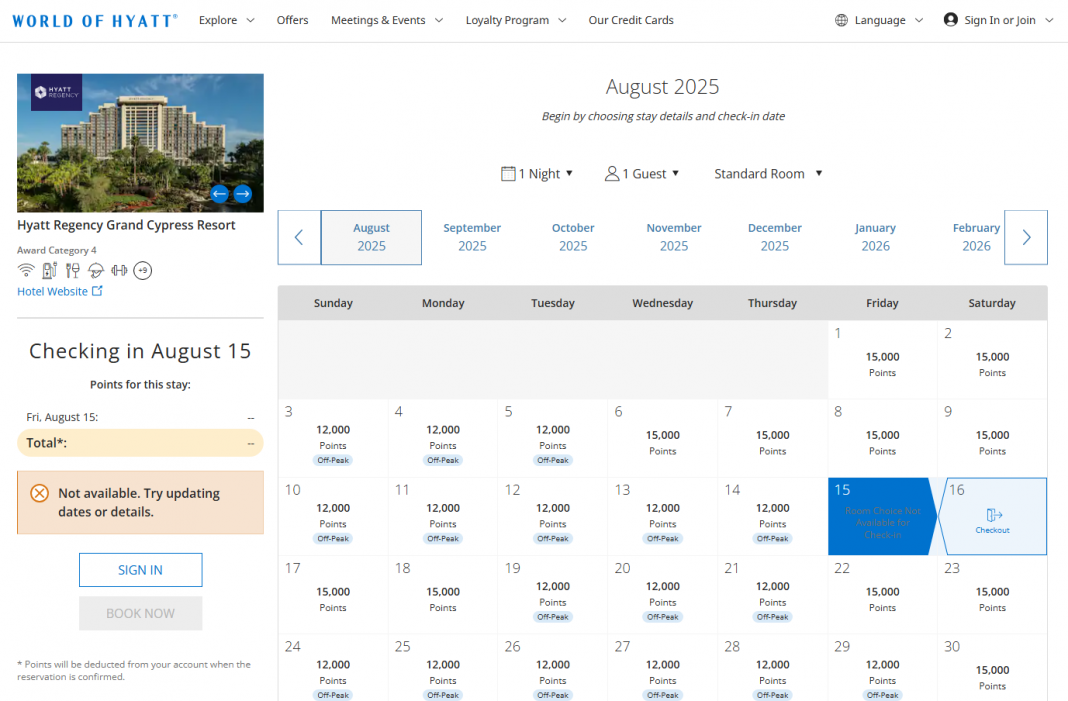 Awesome: Hyatt Finally Introduces A Working Award Calendar - DansDeals.com