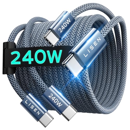 Alive Again: Set Of 2 LISEN 240W USB C To USB C 6.6' Fast Charging ...