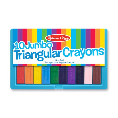 10 Pack Of Melissa & Doug Jumbo Triangular Crayons For $4.75-$5.59 ...