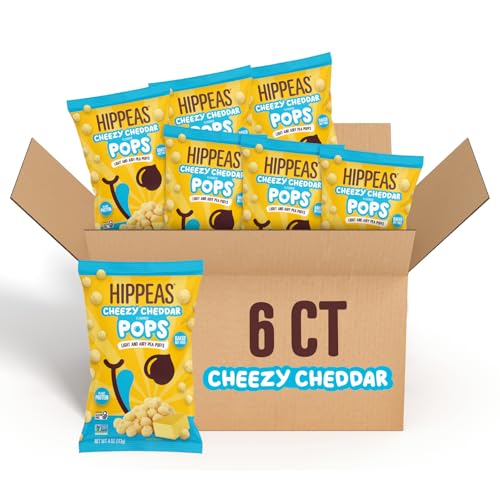 Lowest Price Ever! 6 Pack Of Hippeas Cheezy Cheddar Pops 4oz. Bags For ...