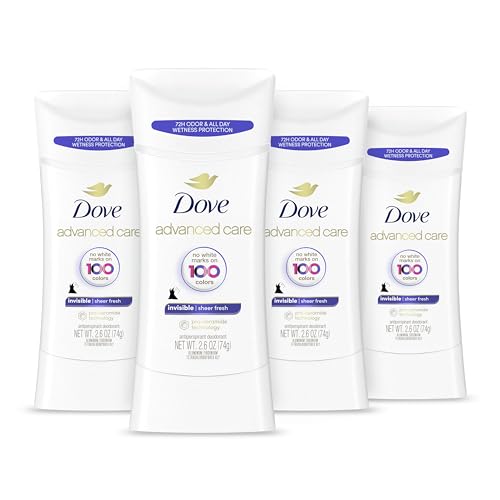 4 Pack Of Dove Advanced Care Sheer Fresh Antiperspirant Deodorant ...