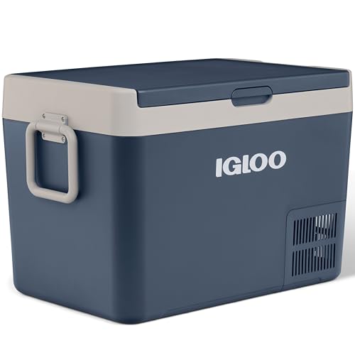 Igloo 62 Quart Electric Portable Fridge Freezer With Adjustable ...