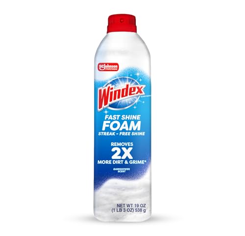 Windex Fast Shine Foam Glass Cleaner Aerosol Cleaning Spray 19oz. Can ...