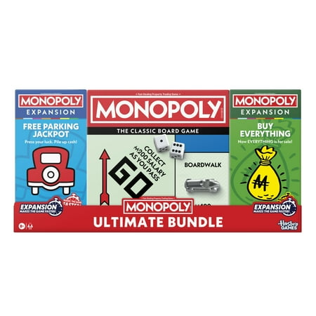 Monopoly Ultimate Bundle With Monopoly Classic And 2 Expansion Packs ...