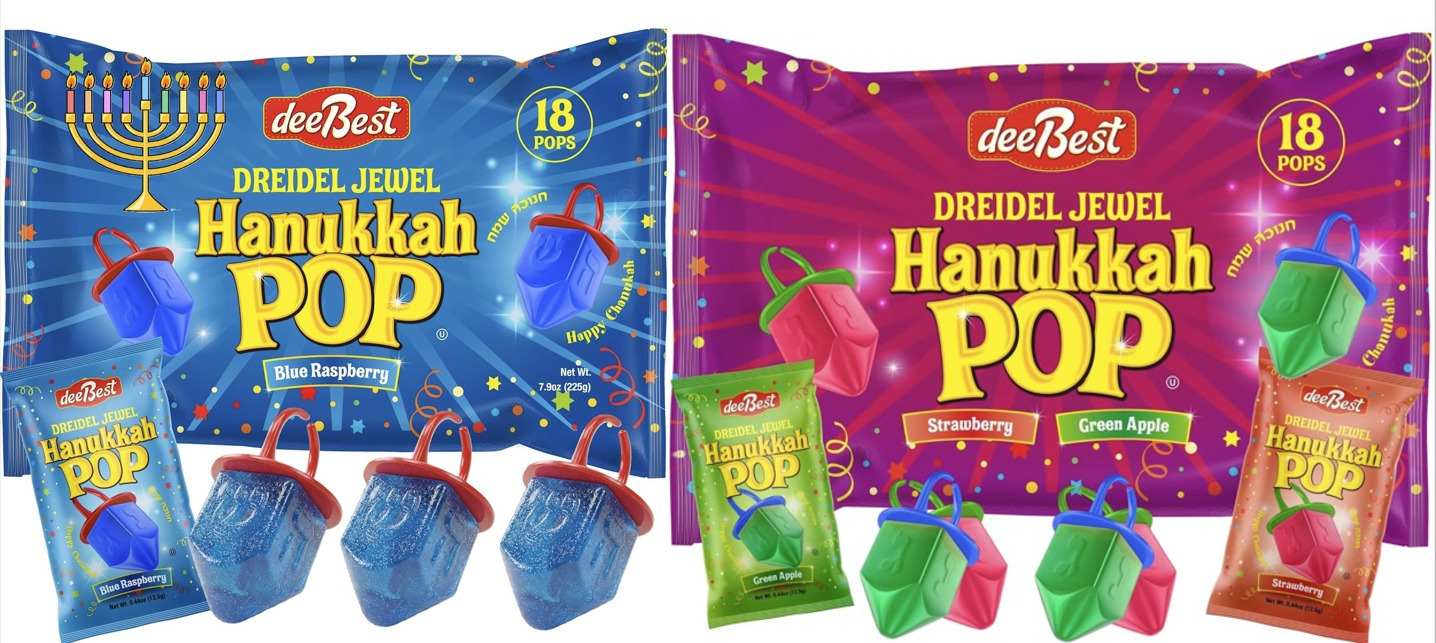 Perfect For Chanukah: Fun Dreidel Shaped Candy Lollipop Rings From ...