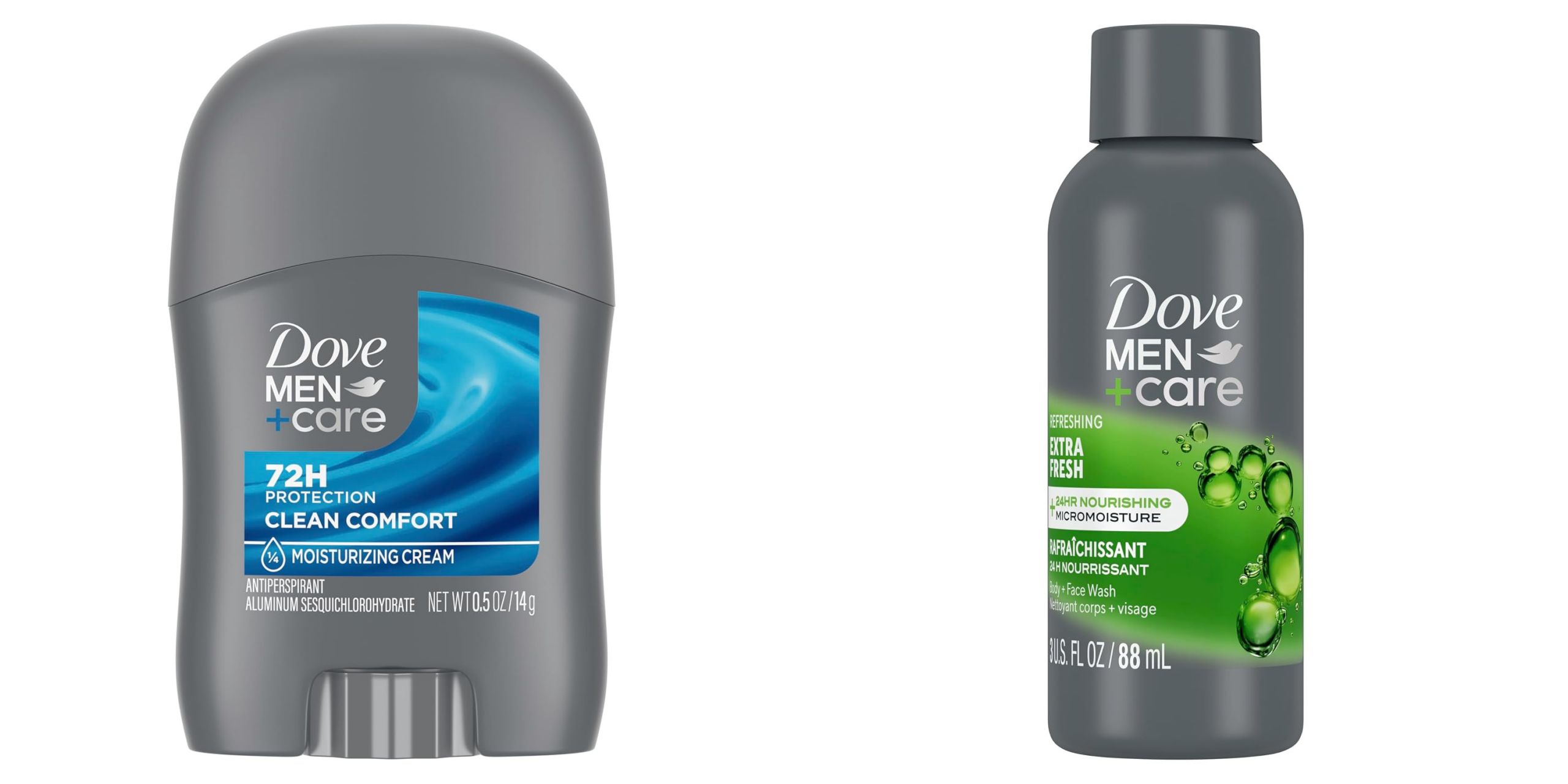 Alive Again! Dove Men+Care Body Wash 3oz. Bottle Or Mini Antiperspirant ...
